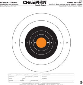 Champion Re-Stick Target 50 Yard Small Bore - Lanz Shooting Supplies