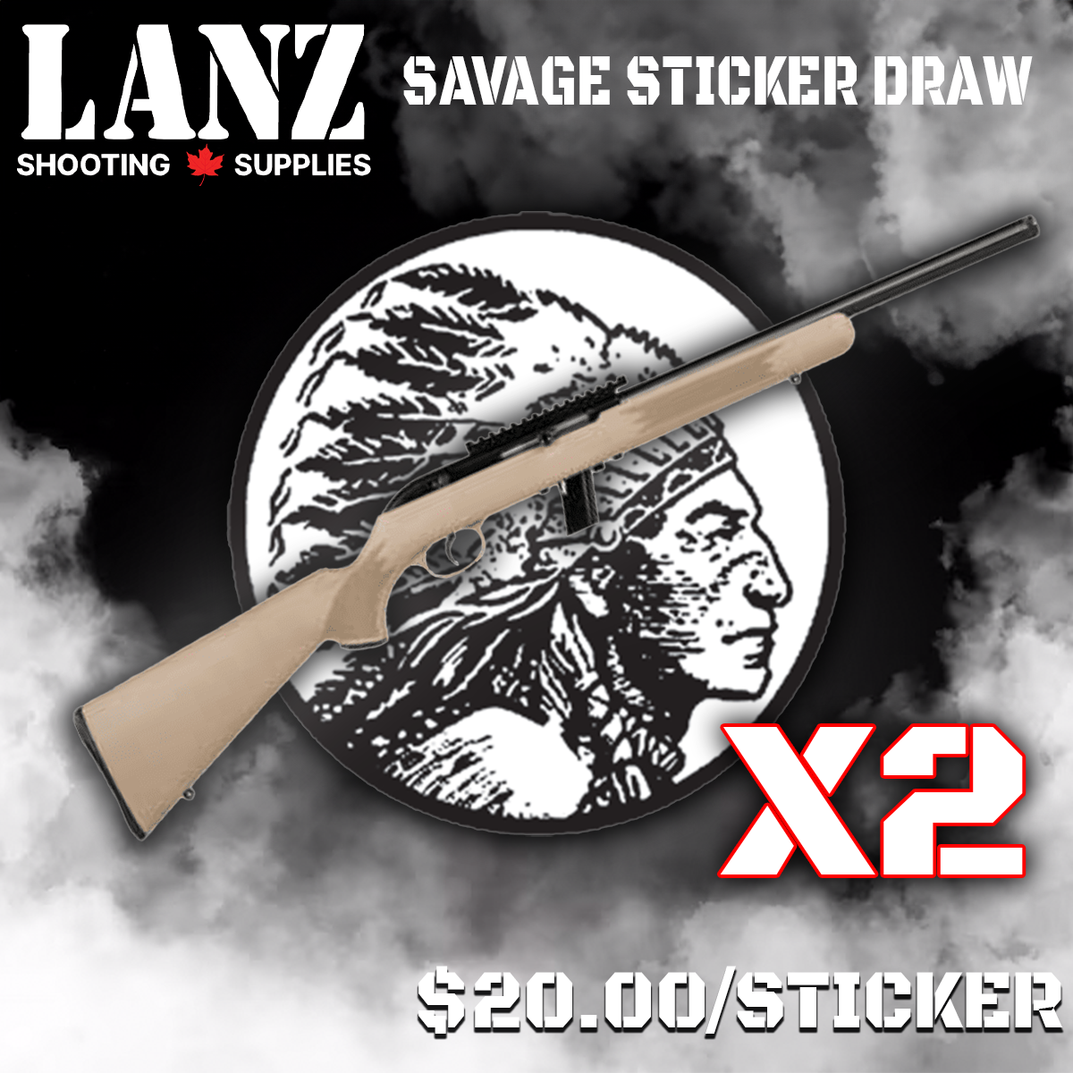 Savage Sticker Draw - Lanz Shooting Supplies